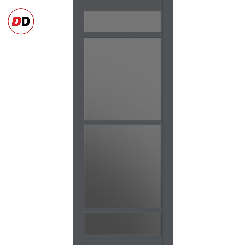 Urban Ultimate® Room Divider Malvan 4 Pane Door DD6414T - Tinted Glass