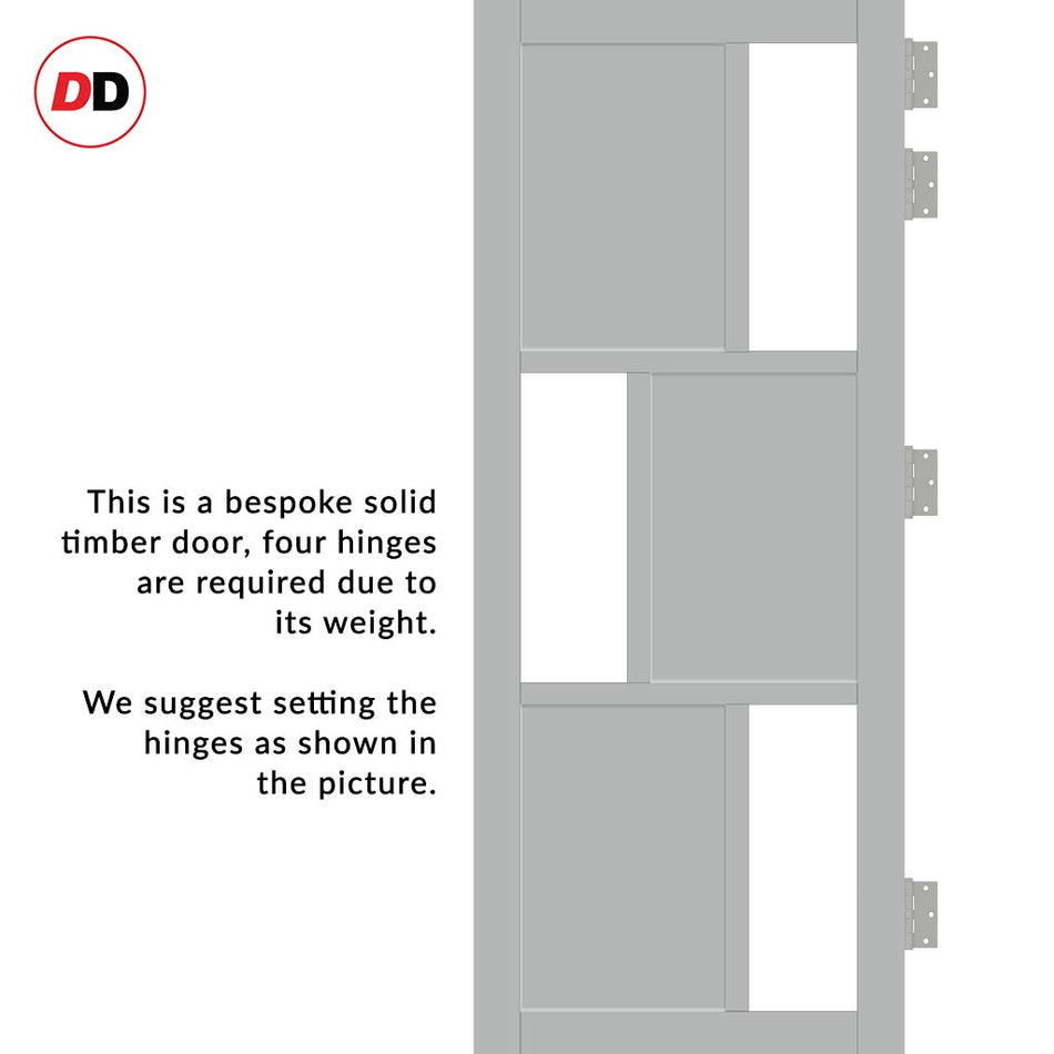 Urban Ultimate® Room Divider Tokyo 3 Pane 3 Panel Door Pair DD6423C wi ...