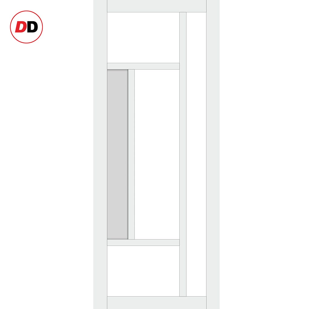 Handmade Eco-Urban Portobello 5 Pane Solid Wood Internal Door UK Made