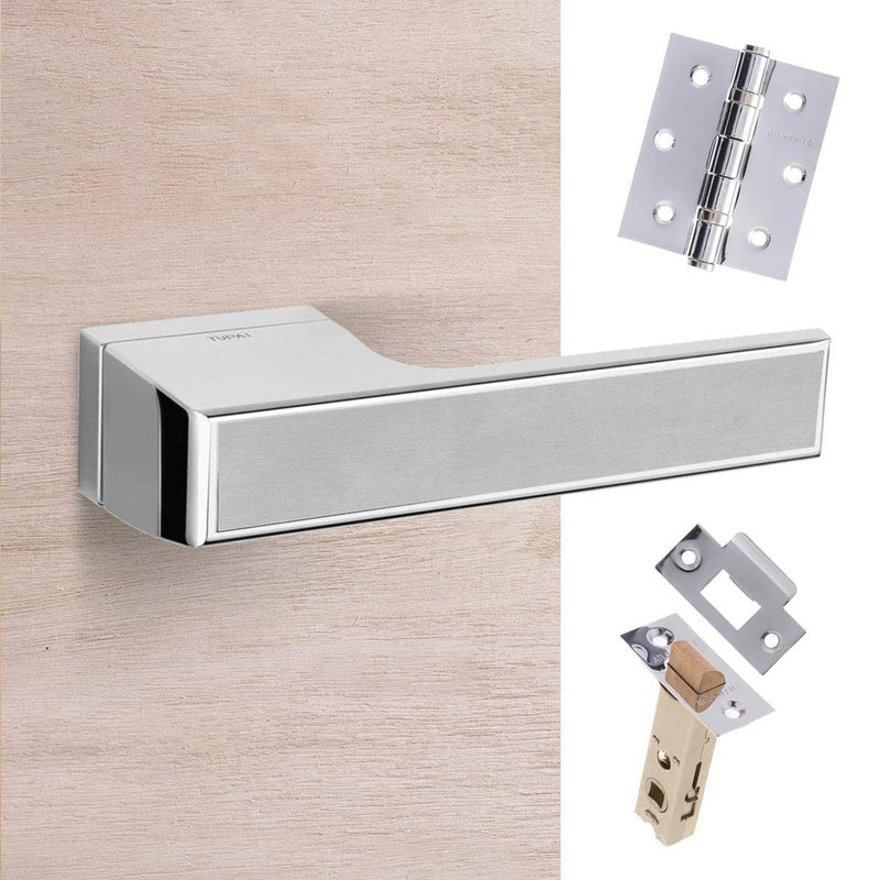 Tupai Rapido VersaLine Tobar Lever on Long Rose Satin Stainless Steel ...