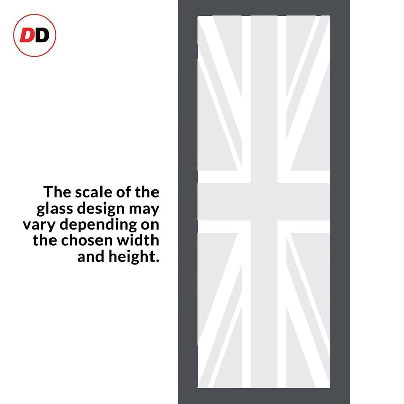 Eco-Urban Artisan® Double Absolute Evokit Pocket Door - Union Jack Fla ...