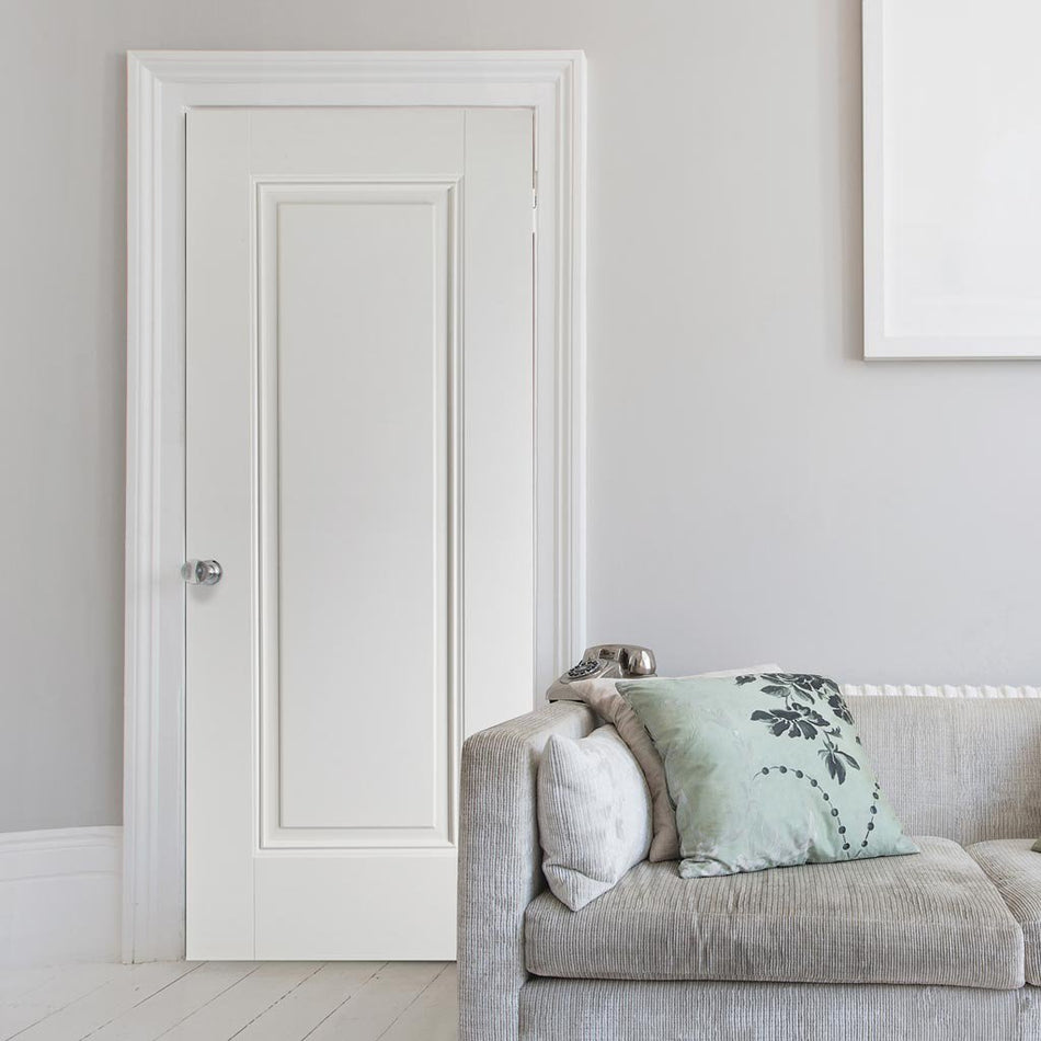 Eindhoven 1 Panel Internal Door - White Primed – Direct Doors