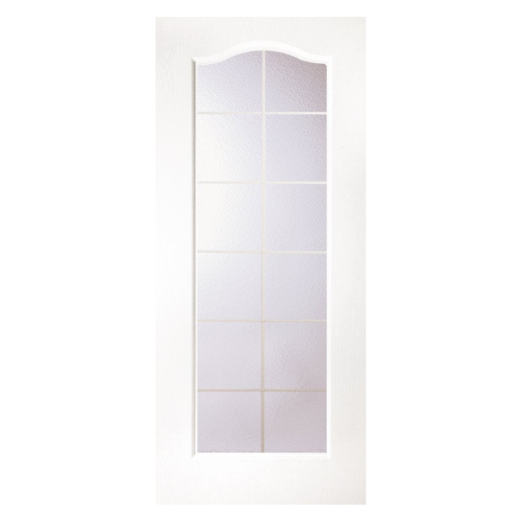 Elizabethan Lightly Grained Internal PVC Door - Georgian Lead Style on