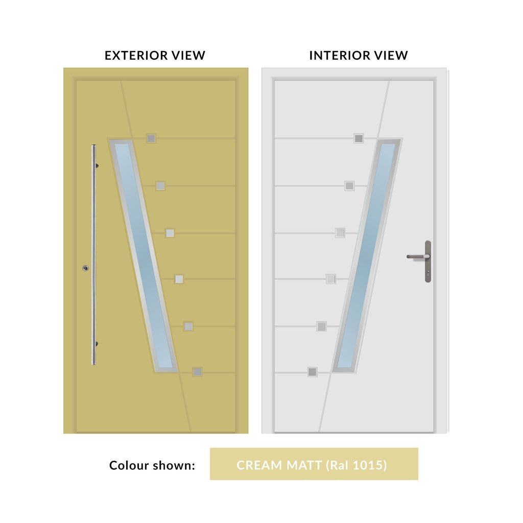 External ThruSafe Aluminium Door Set - 1661 CNC Grooves & Stainless St