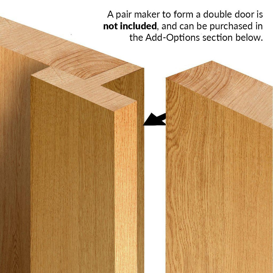 Empress External Oak Double Door and Frame Set - Zinc Clear Double Gla ...