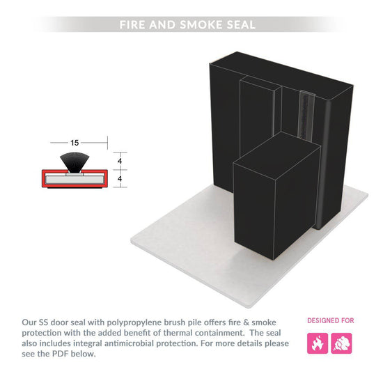 Thruframe Single Fire Door Frame Kit in Black Primed MDF - Suits 30 Mi ...