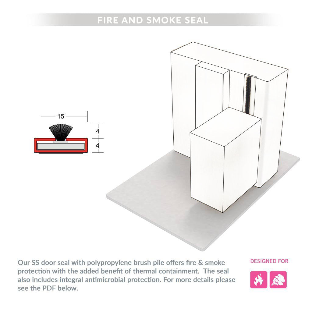 Thruframe Single Fire Door Frame Kit in White Primed MDF - Suits 30 Mi