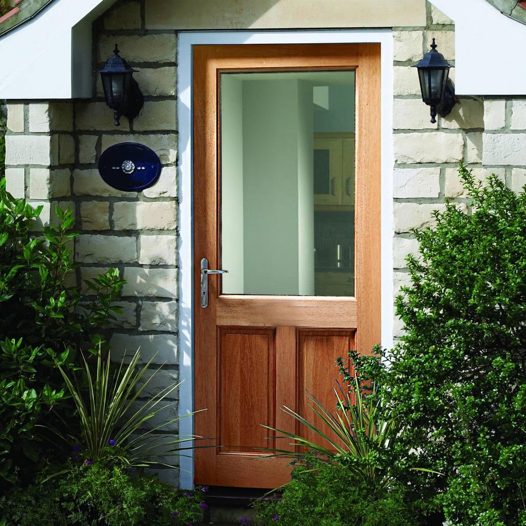 2XG Exterior Hardwood Back Door - Fit Your Own Glass