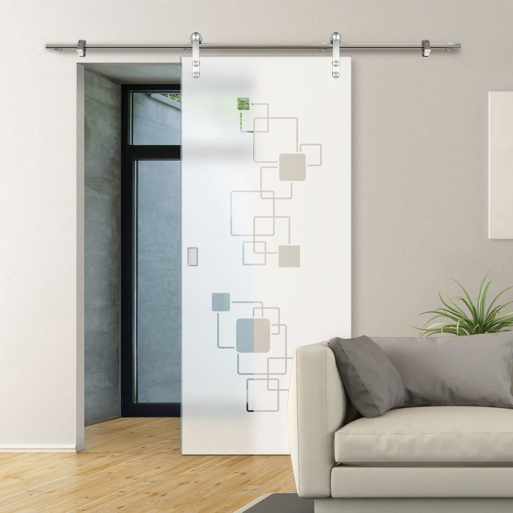 Single Glass Sliding Door - Solaris Tubular Stainless Steel Sliding Tr