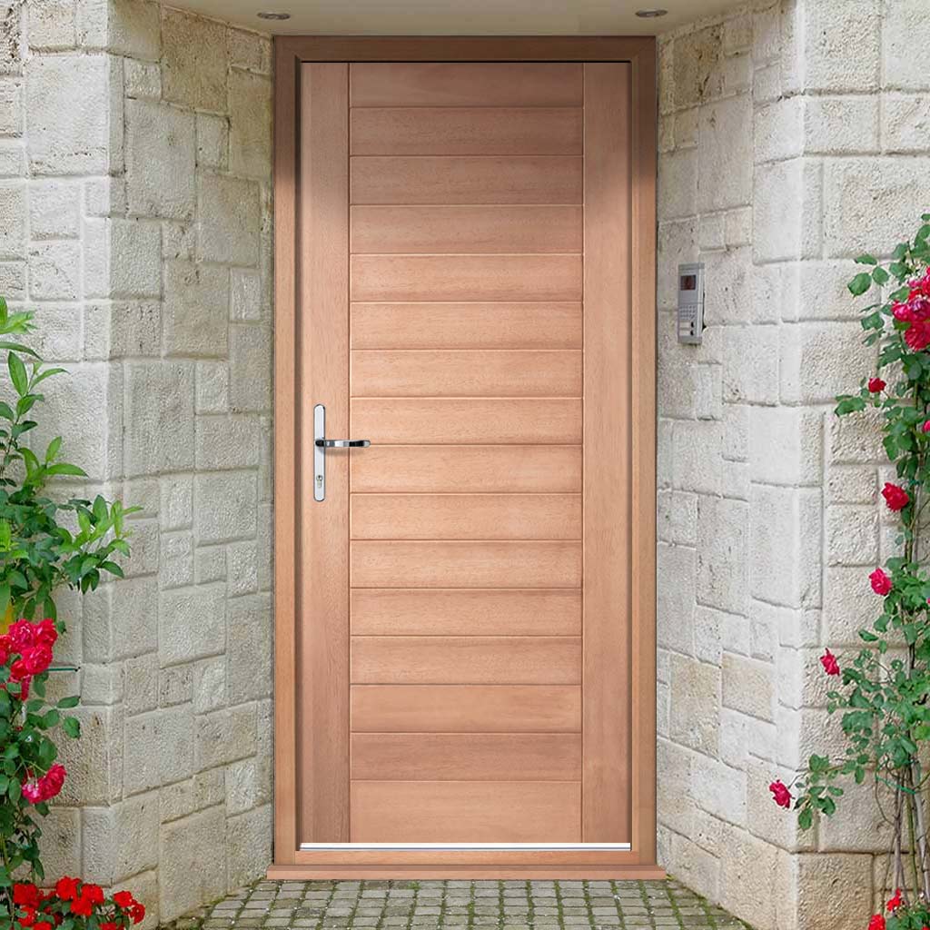 Hayes Flush External Hardwood Front Door and Frame Set