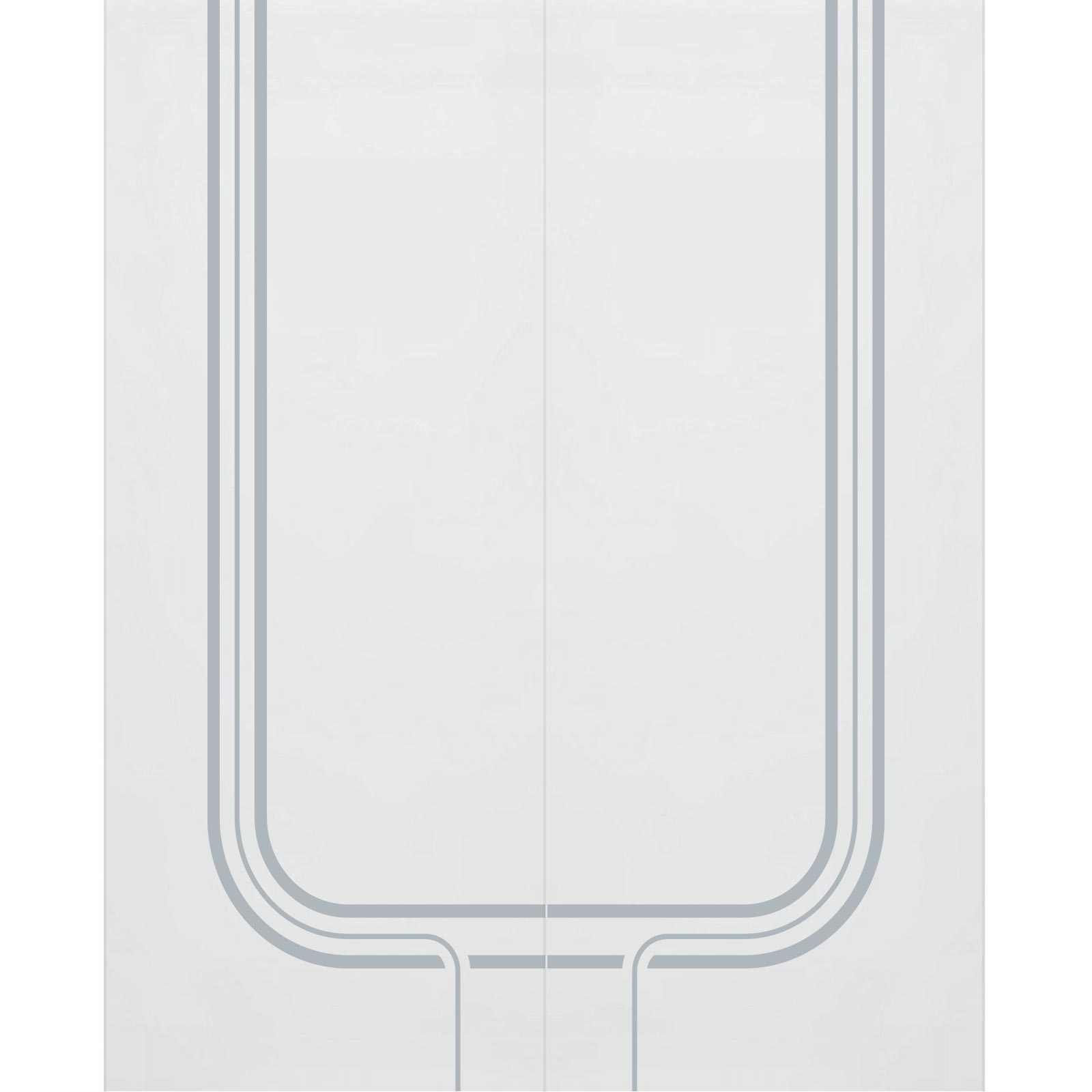 Double Glass Sliding Door - Holburn 8mm Obscure Glass - Clear Printed ...