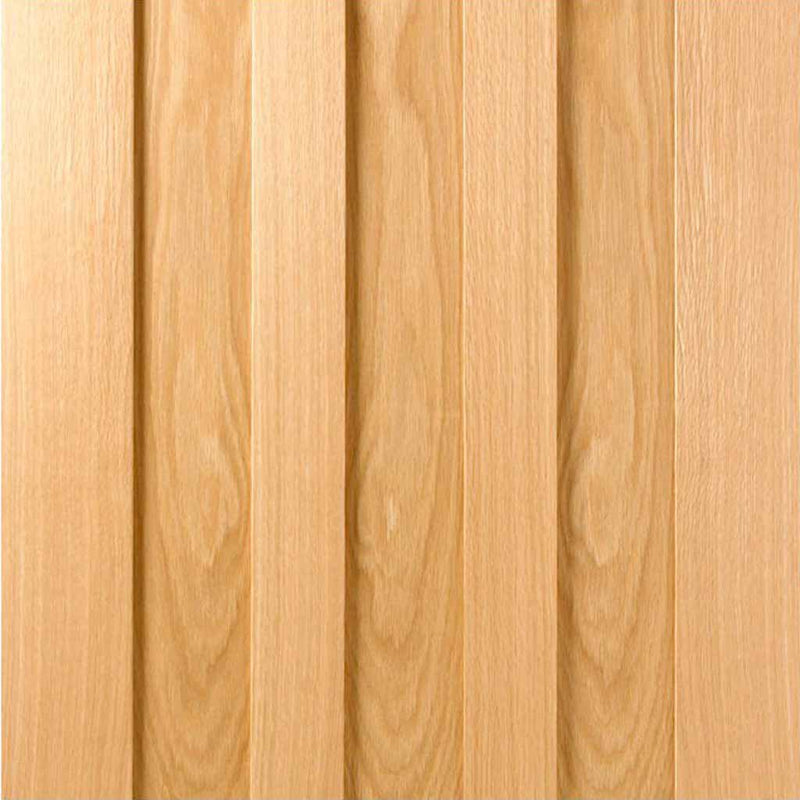 Double Sliding Door & Stainless Steel Barn Track - Idaho 3 Panel Oak D ...