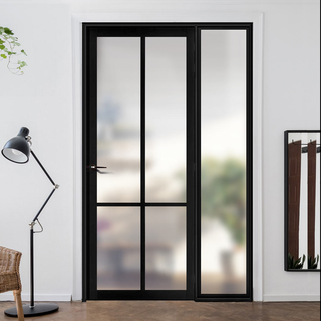 Room Divider - Handmade Eco-Urban® Bronx Door DD6315F - Frosted Glass ...