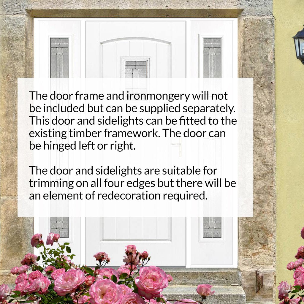 GRP White Cottage Leaded Double Glazed Composite Refurbishment Front D