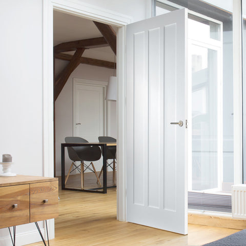 Internal PVC Doors - White, Glazed, Panel - Direct Doors UK