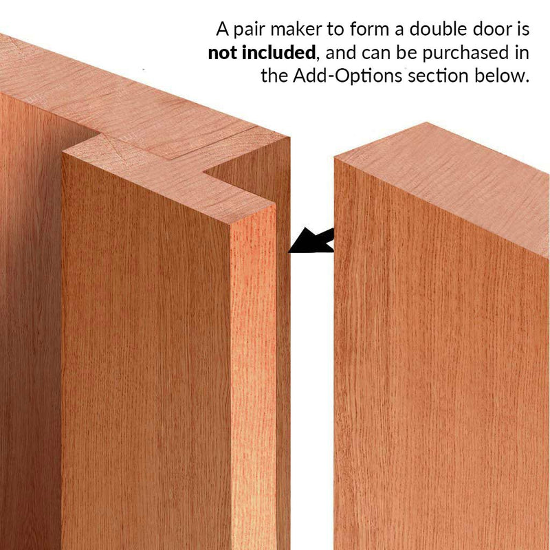 Chigwell Hardwood Double Door and Frame Set - Clear Toughened Double G ...