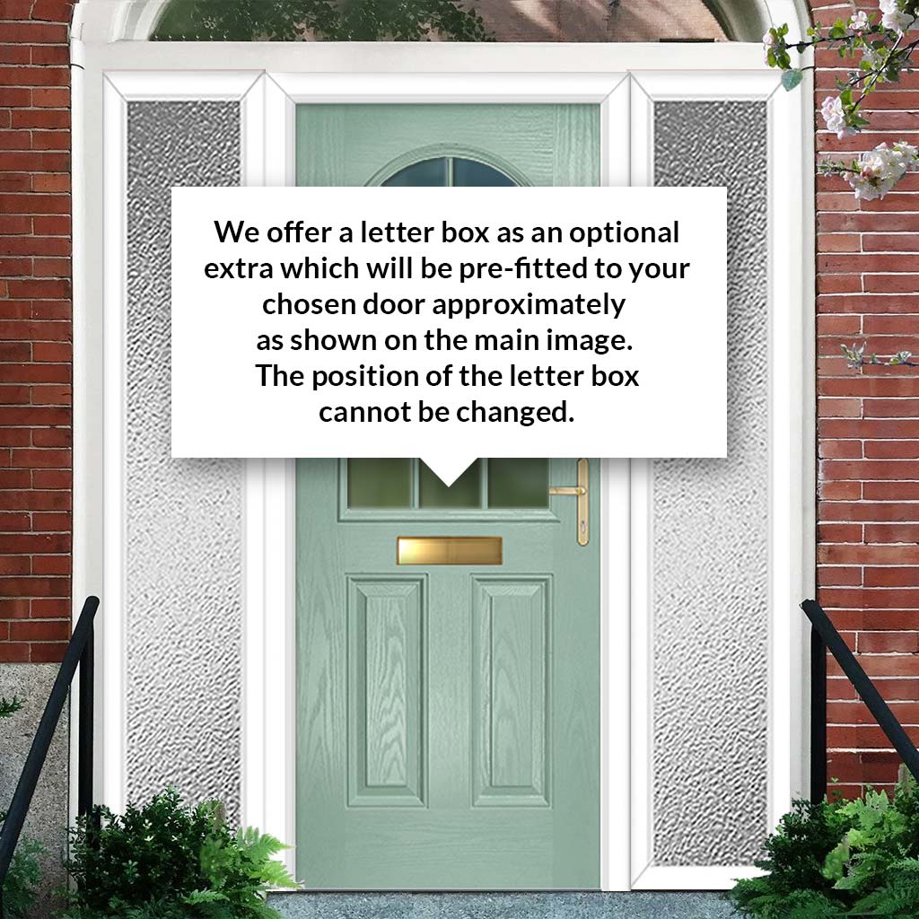 Premium Composite Front Door Set with Two Side Screens - Snipe 1 Geo B