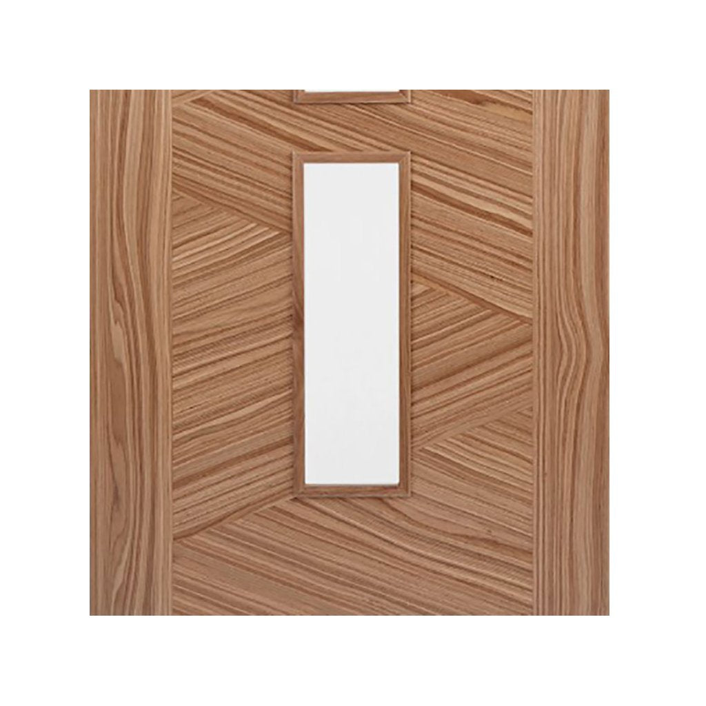 Bespoke Zeus Walnut Glazed Internal Door - Prefinished