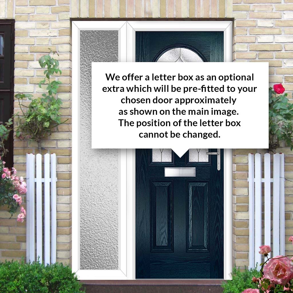 Premium Composite Front Door Set with One Side Screen - Tuscan 3 Flair