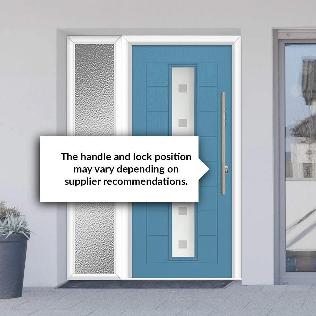 Debonaire 2 Urban Style Composite Front Door Set with Single Side Scre