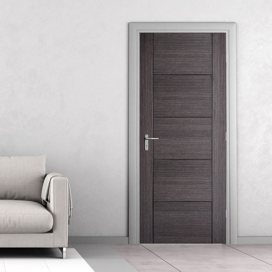 Vancouver Ash Grey Fire Internal Door - 1/2 Hour Fire Rated - Prefinis ...