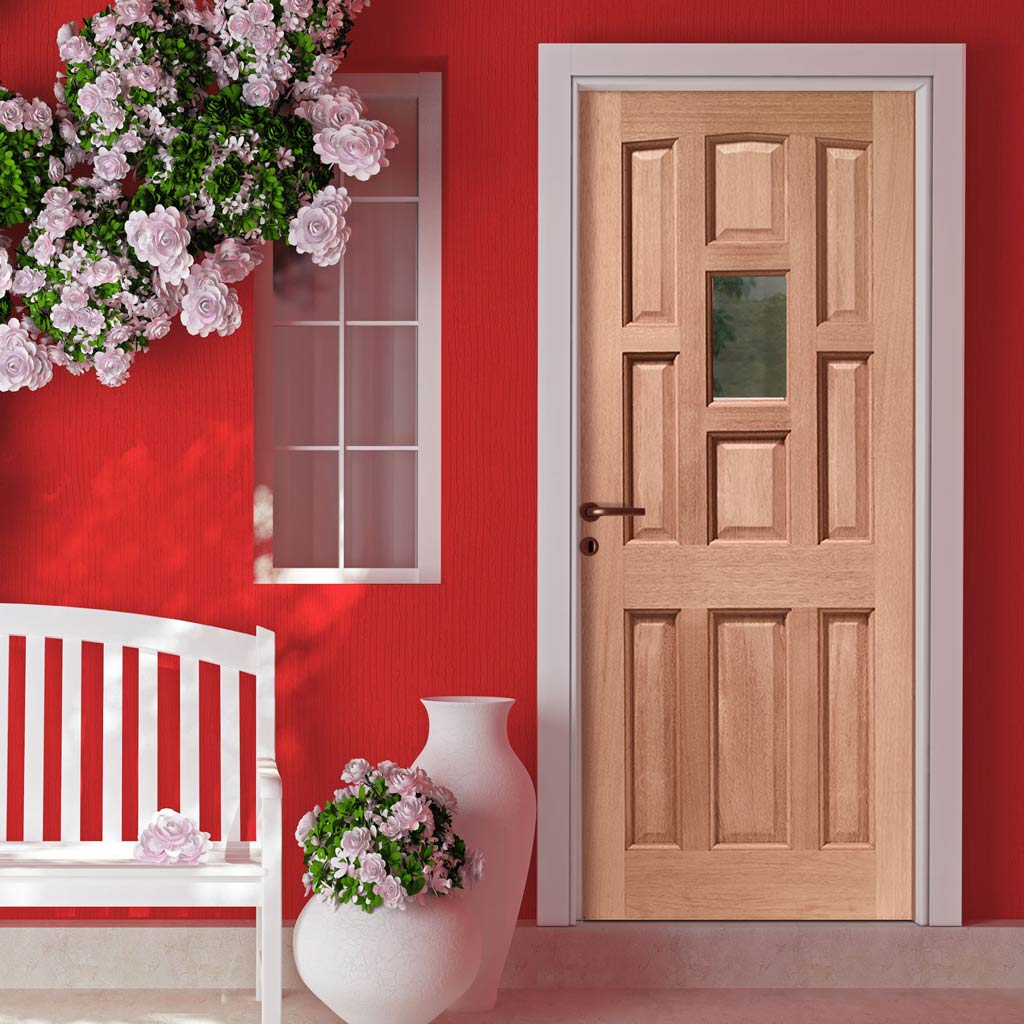 York Meranti Hardwood Wooden Front Door - Fit Your Own Glass